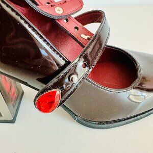 Boutique | Shoes | New Trendy Block Heel With Rose Design Strap Dress ...